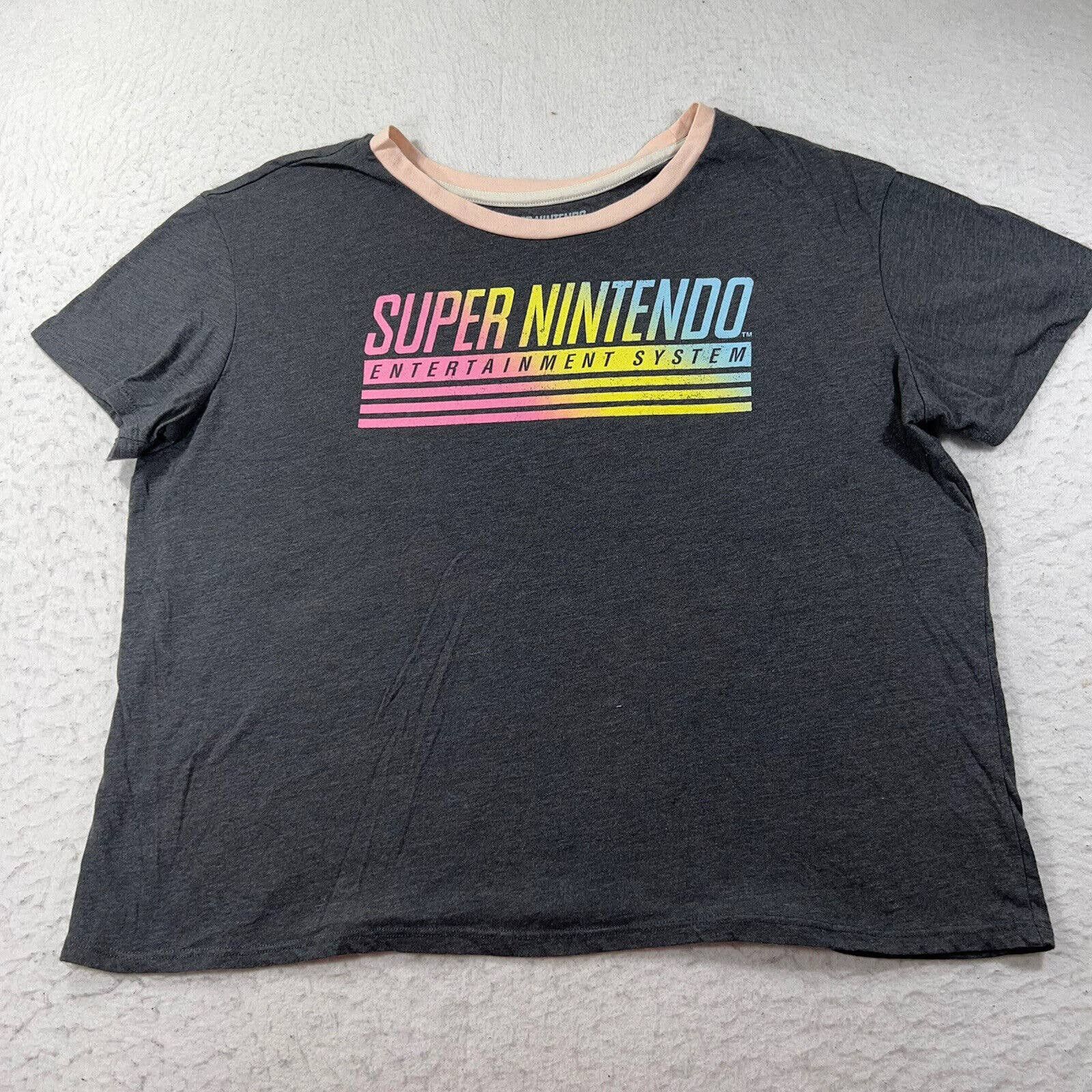 Nintendo Super Nintendo Entertainment System SNES Cropped T Shirt | Grailed