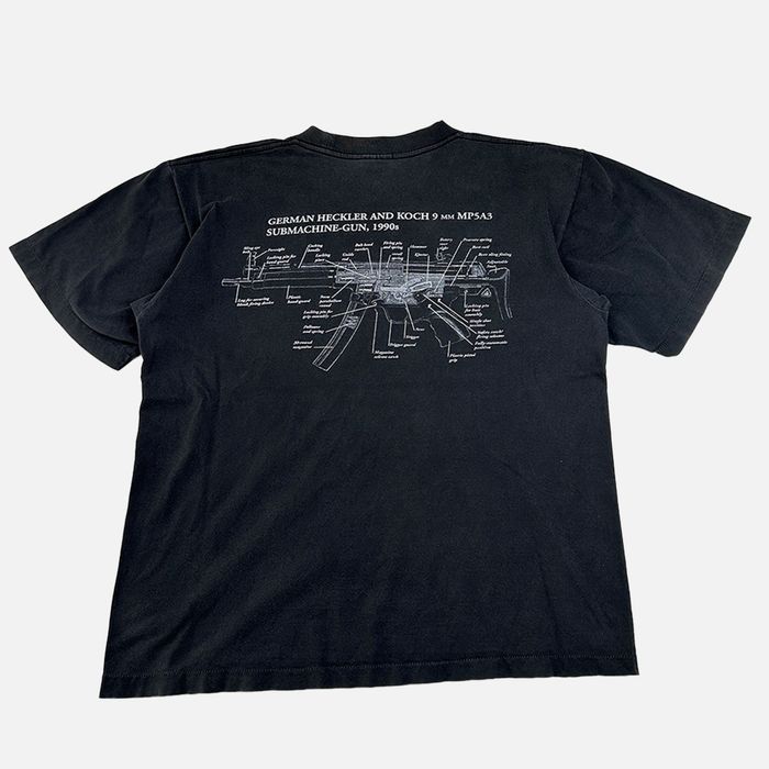 Vintage Vintage 90s Heckler & Koch MP5 Submachine Gun Shirt | Grailed