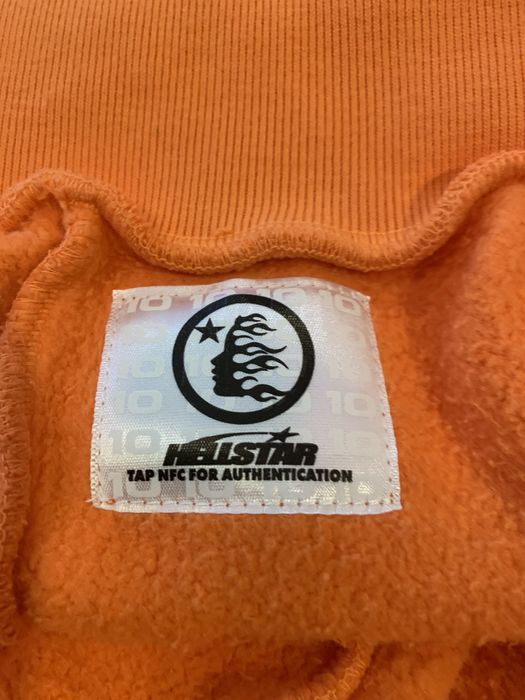 HELLSTAR Fire Orange Hellstar hoodie M | Grailed