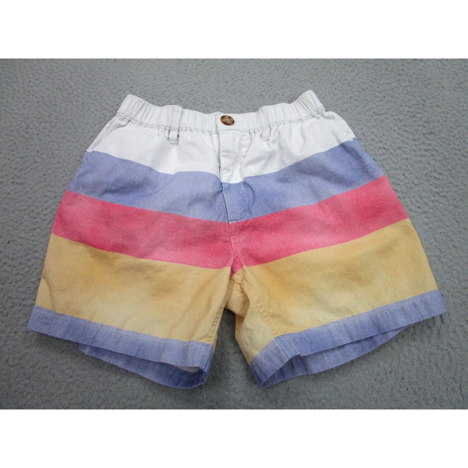 Chubbies Chubbies Shorts Mens Small Blue Red Yellow Striped Preppy ...