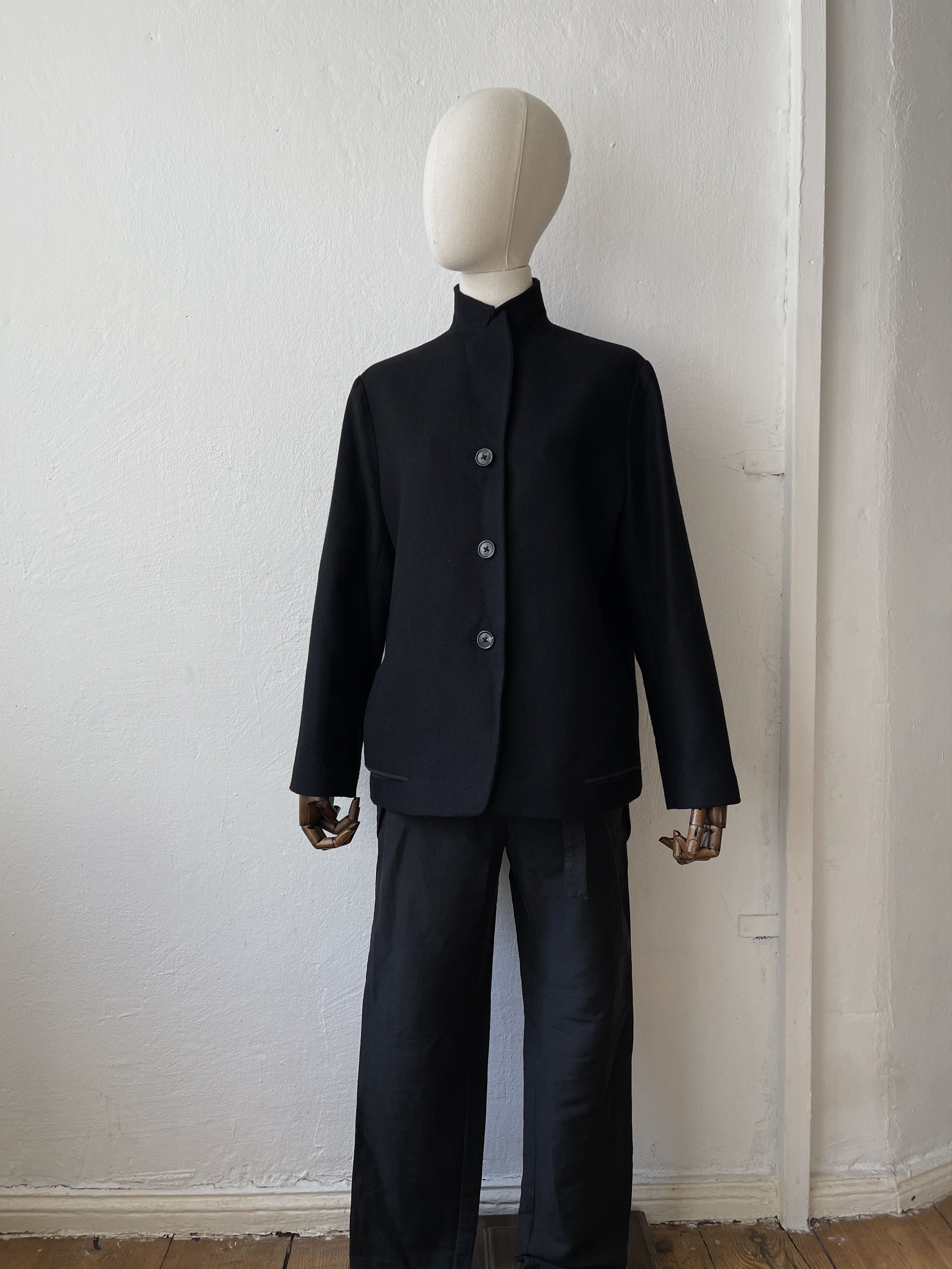 Jil Sander Jil Sander WMNS Cashmere Pocket Side Formal Blazer Jacket ...