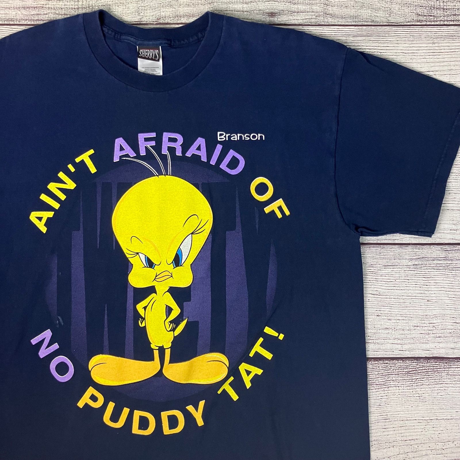 Disney × Vintage Vintage 1996 Tweety Bird I Ain't Afraid Looney Tunes T ...