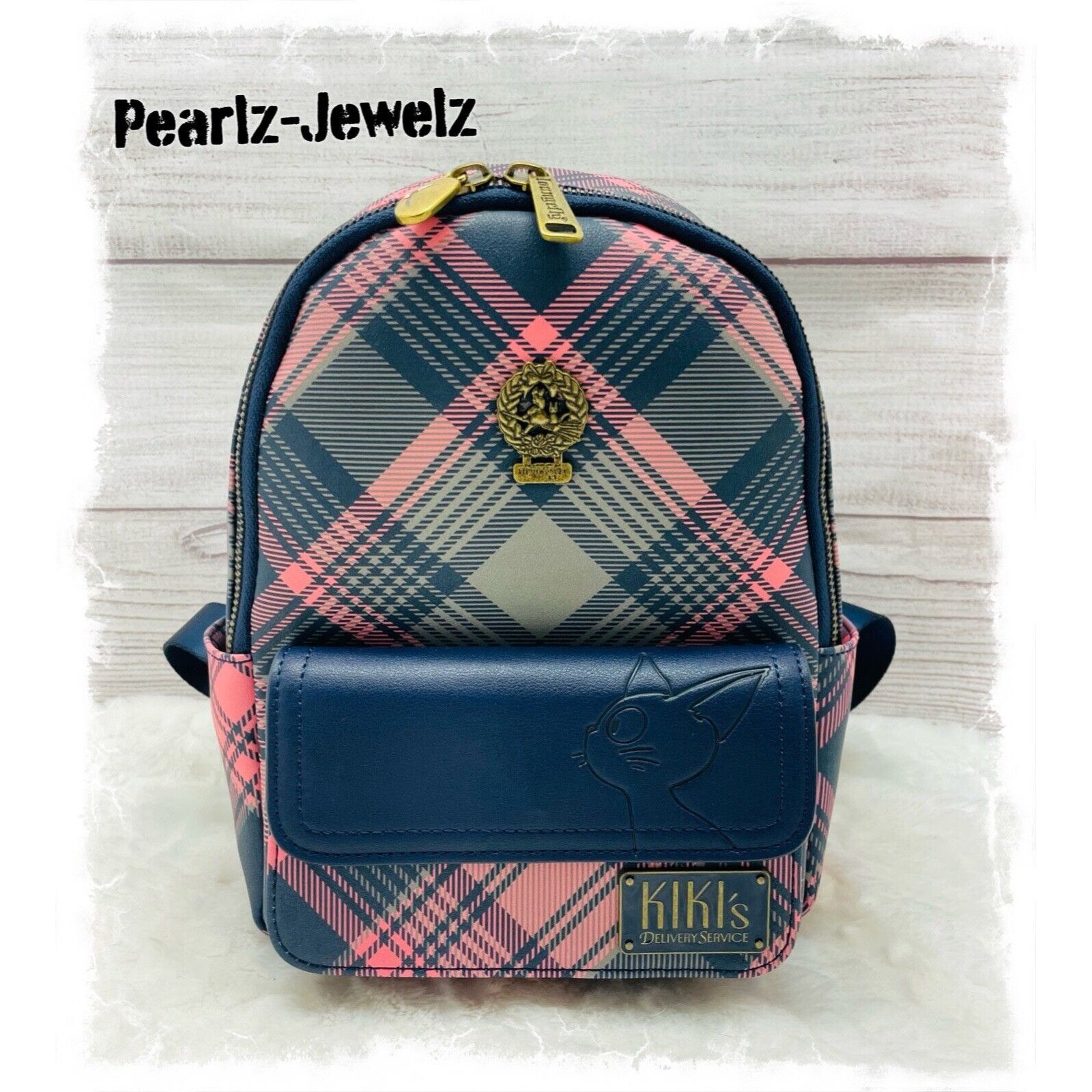 Disney Studio Ghibli Kiki's Delivery Service Plaid Mini Backpack Bo ...