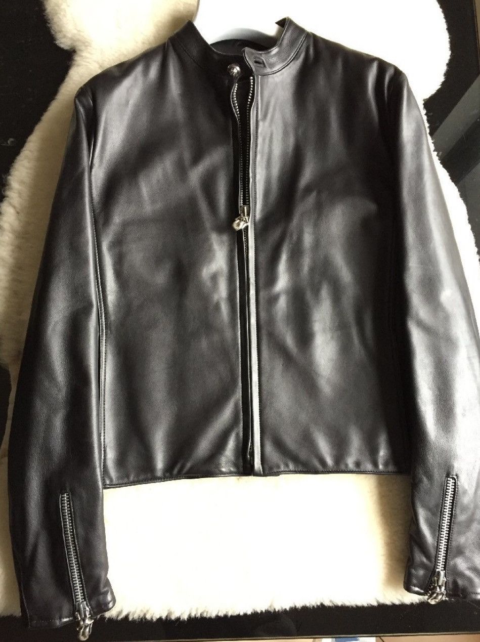 Chrome Hearts Chrome Hearts x Rolling Stones Leather rider jacket | Grailed