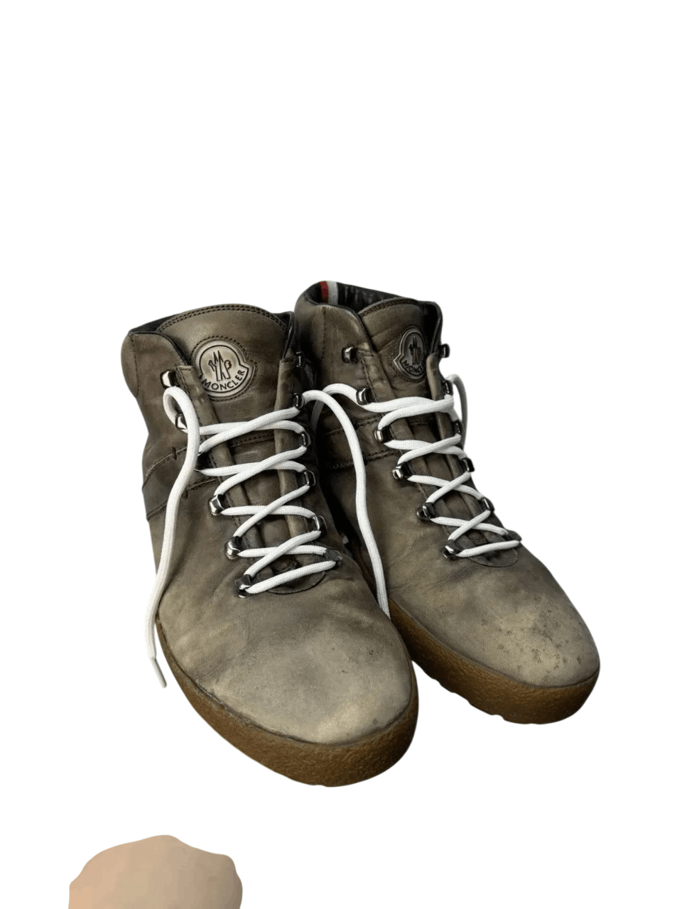 Moncler Shoes Moncler leather Boots Luxury Prada style A.S. 98 | Grailed