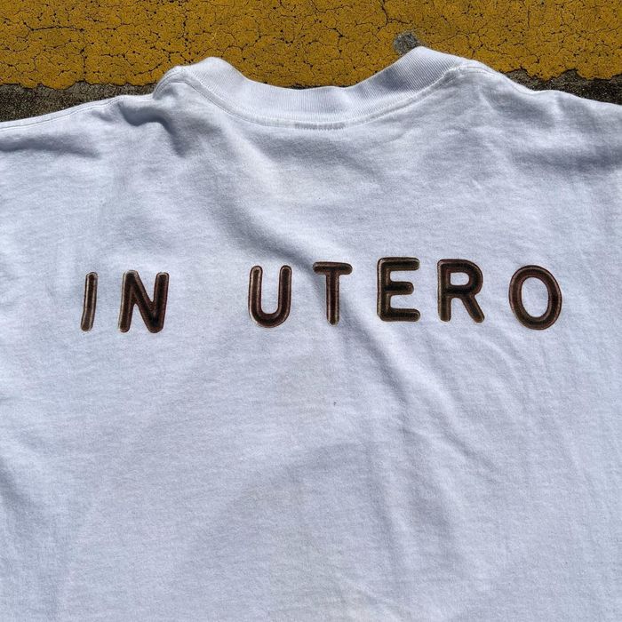 Vintage Surprisingly cheap Nirvana Men's In Utero Logo T-Shirt | Grailed