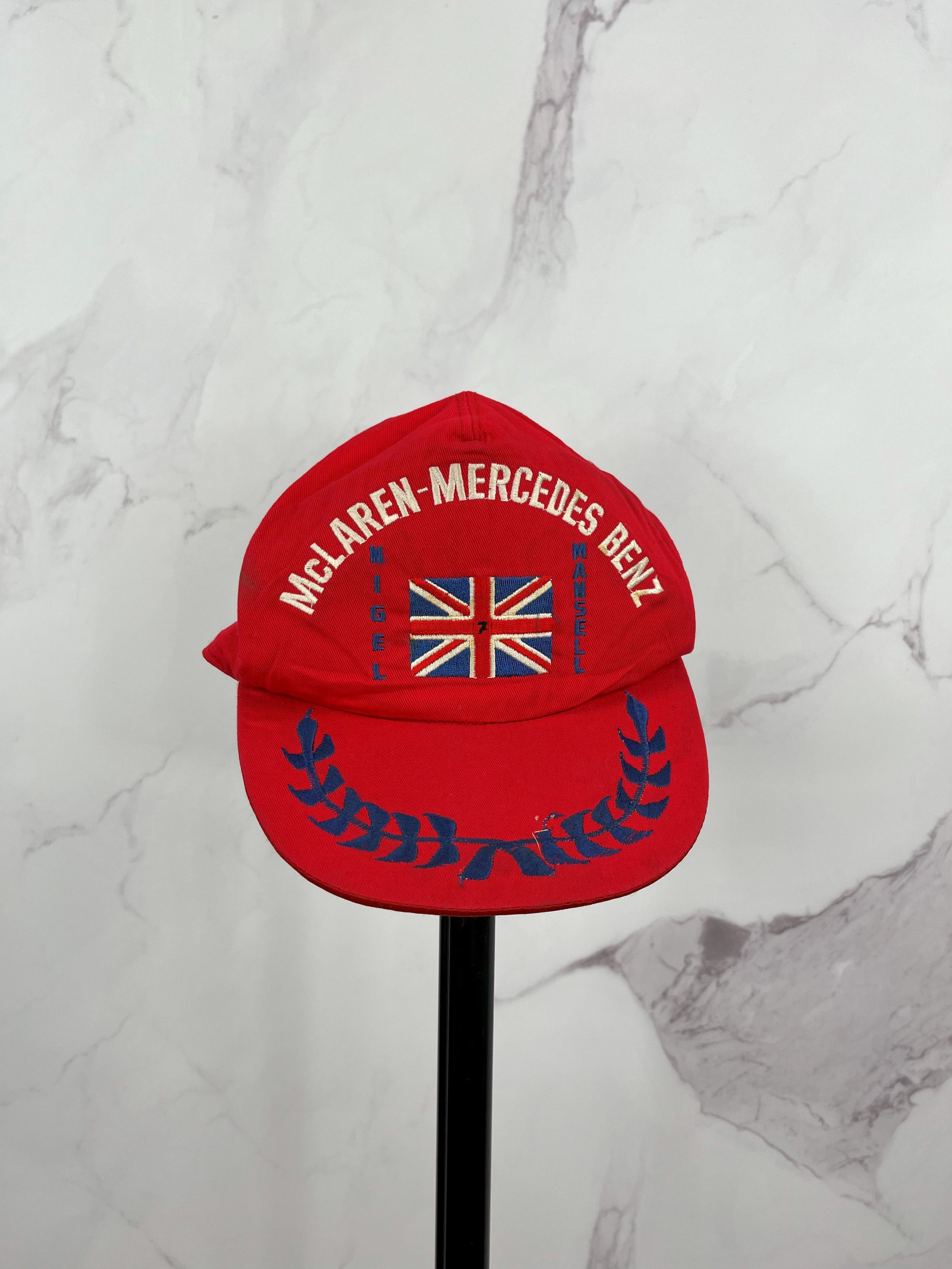 Vintage Vintage 90s McLaren Mercedes Benz 7 Nigel Mansell Racing Cap ...
