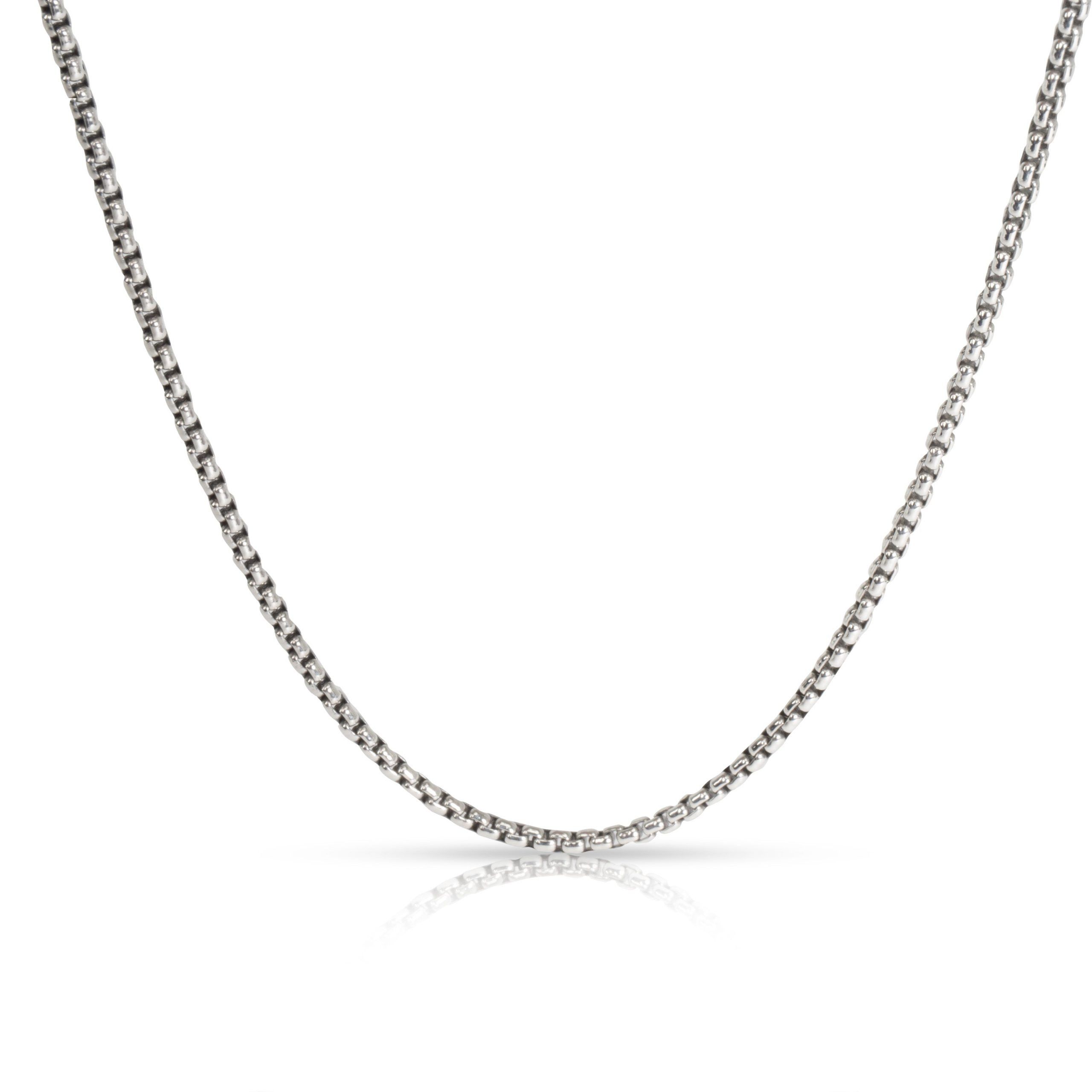 David Yurman David Yurman Baby 1.7 mm Box Chain in Sterling Silver ...