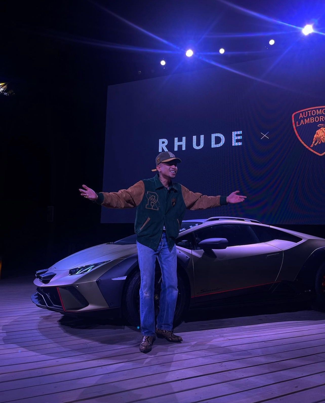 Rhude Rhude x Lamborghini Military Twill Racing Hat | Grailed