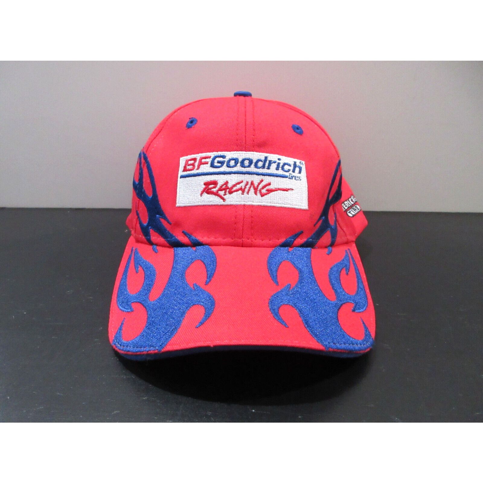 NASCAR Nascar Hat Cap Strap Back Red Blue BF Goodrich Racing Flames ...