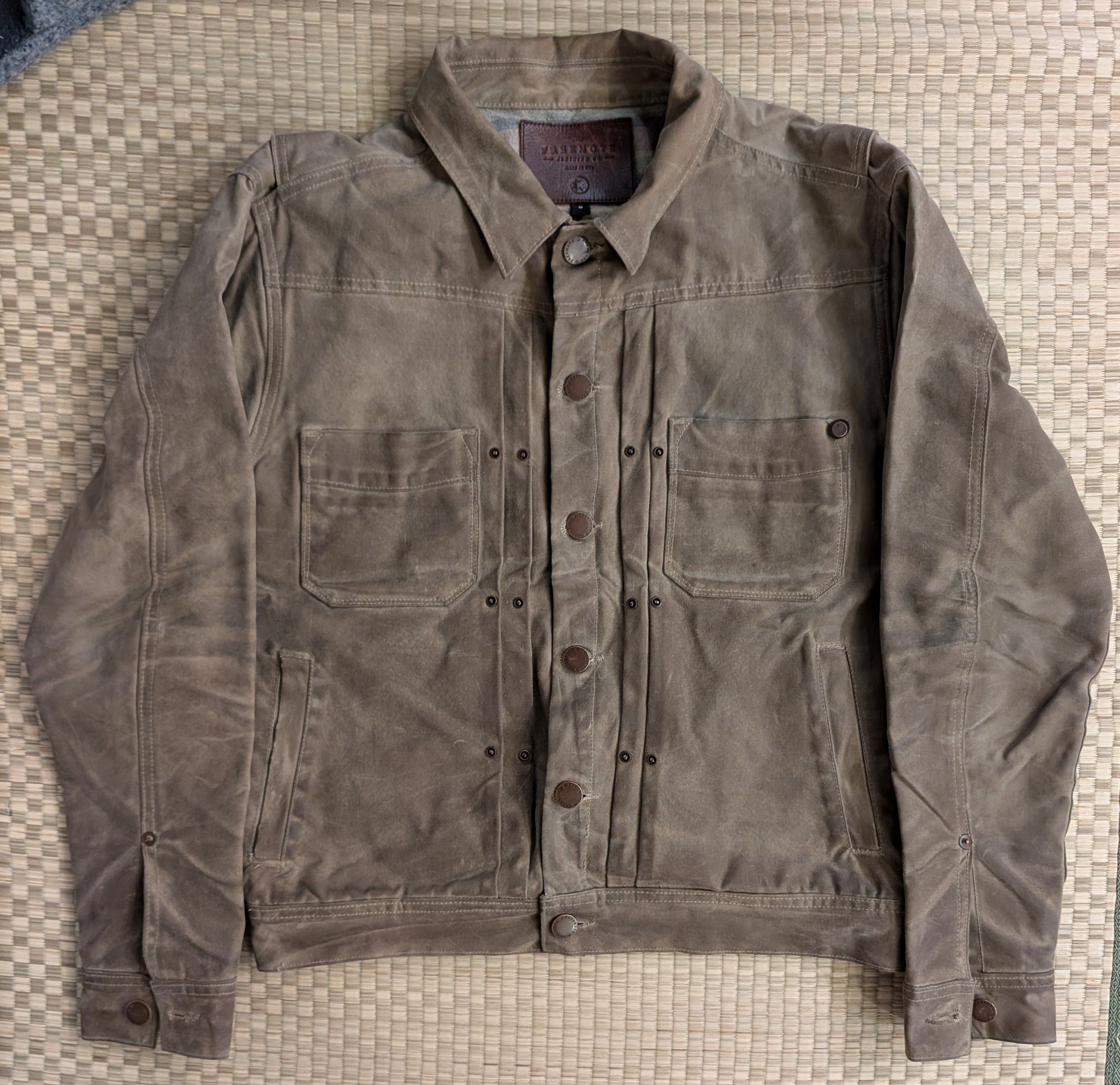 Freenote RARE Freenote Cloth Waxed Canvas Riders Jacket Wool Lined ...