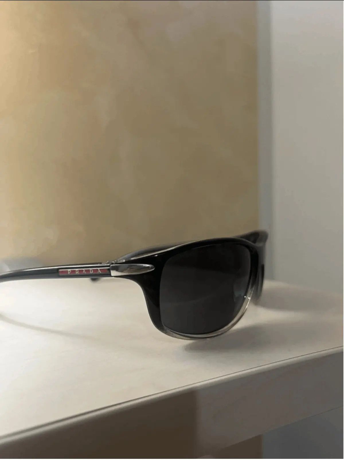 Prada × Vintage PRADA Sunglasses Sport Symbol Wrap Shield Ski Mask ...