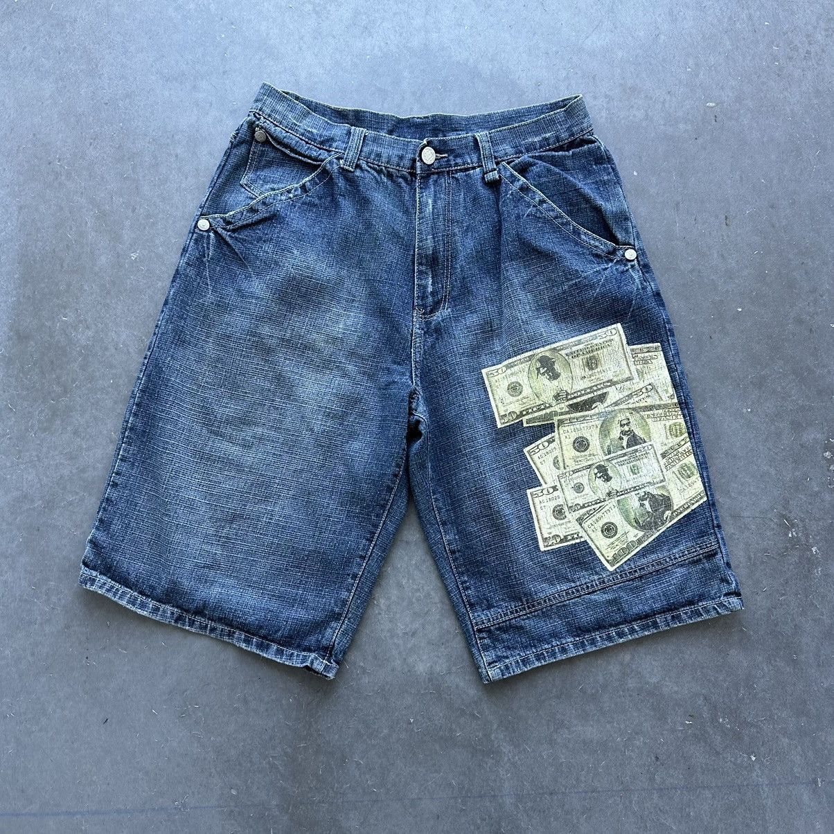 Makaveli × Southpole × Vintage Crazy Vintage Y2K Baggy Jorts Tupac ...