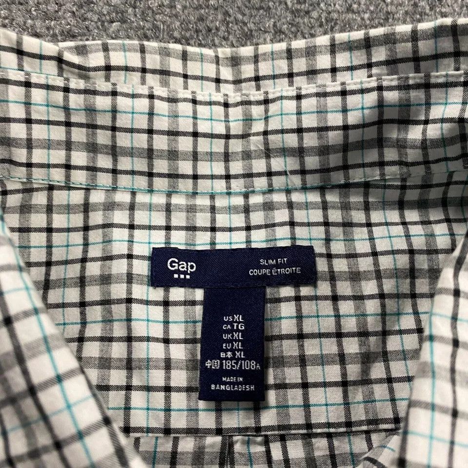 Gap Gap Shirt Men's Tattersall Check Button Up Slim Fit XL | Grailed