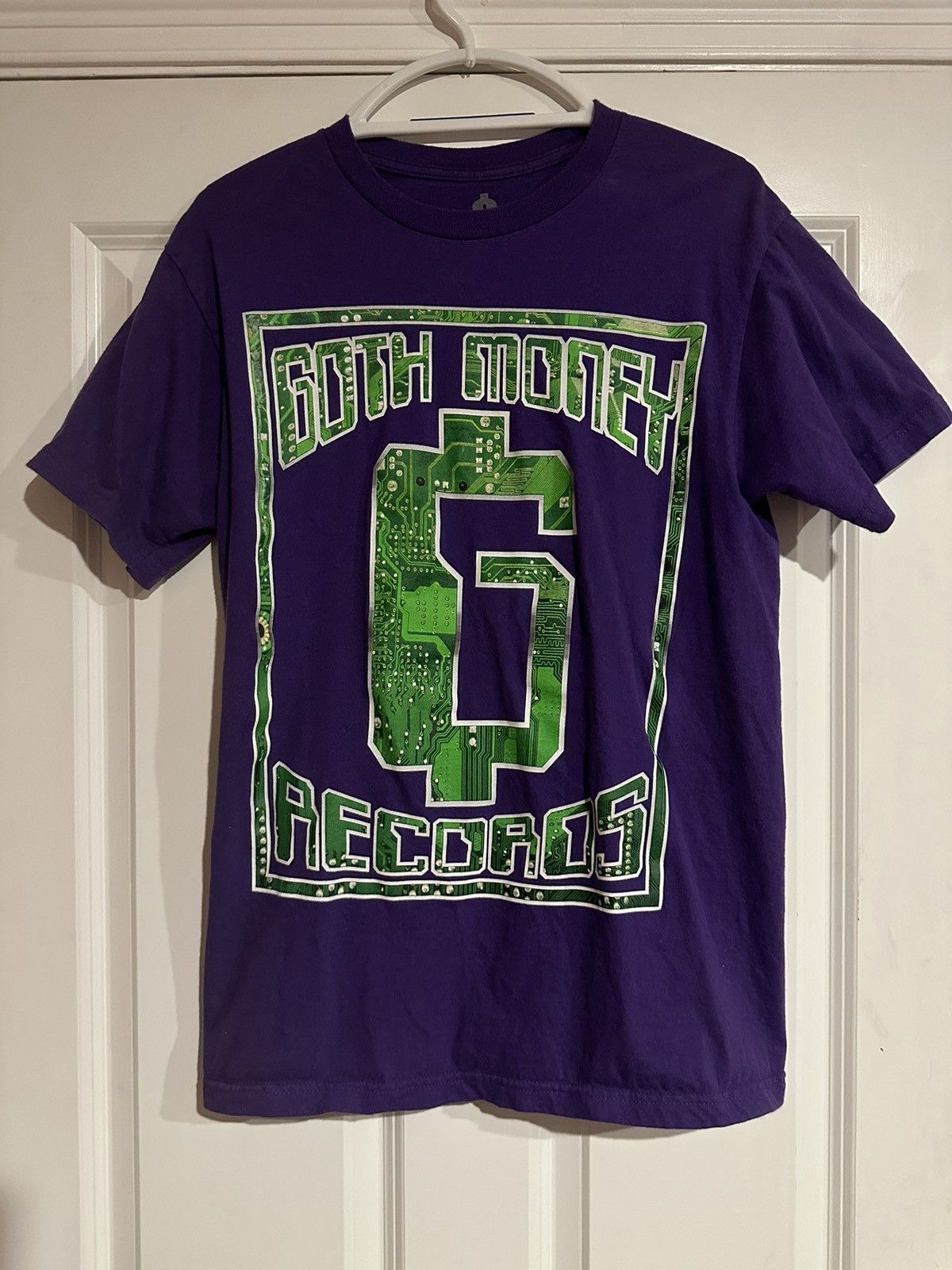 Goth Money Goth Money Records digital logo purple t-shirt | Grailed