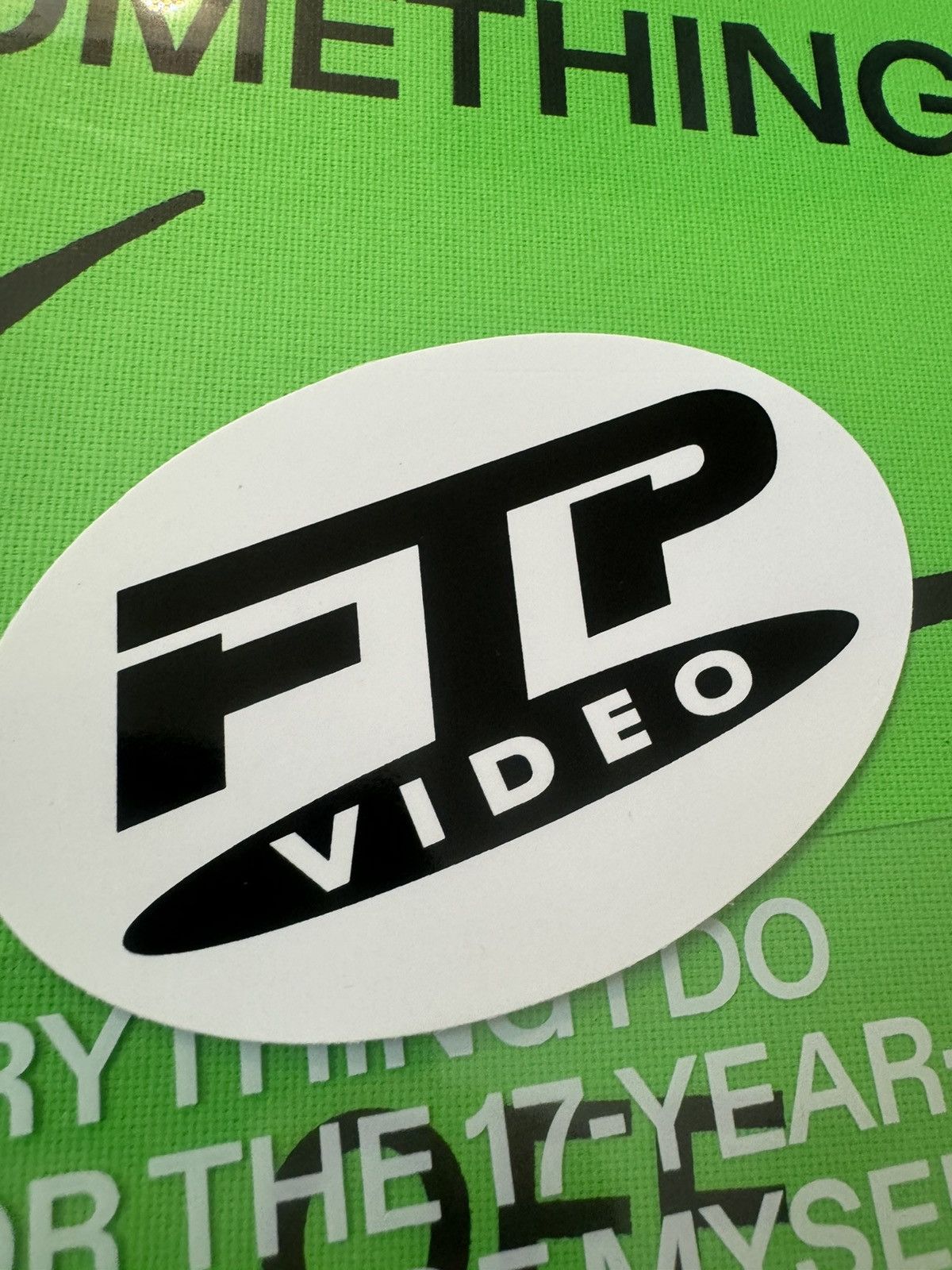 Stickers FTP VIDEO STICKER OG DVD LOGO OFFICIAL FUCKTHEPOPULATION | Grailed