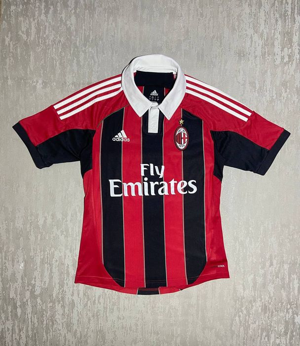 Adidas Adidas AC Milan 2012 2013 Home Football Shirt Soccer Jersey ...