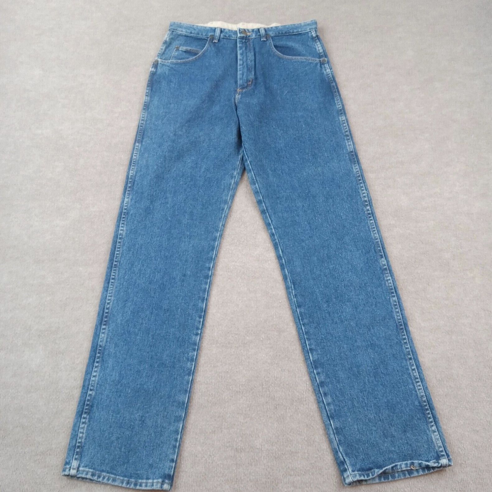 Wrangler Wrangler Jeans Mens 34x36 Blue Regular Fit Straight Leg ...