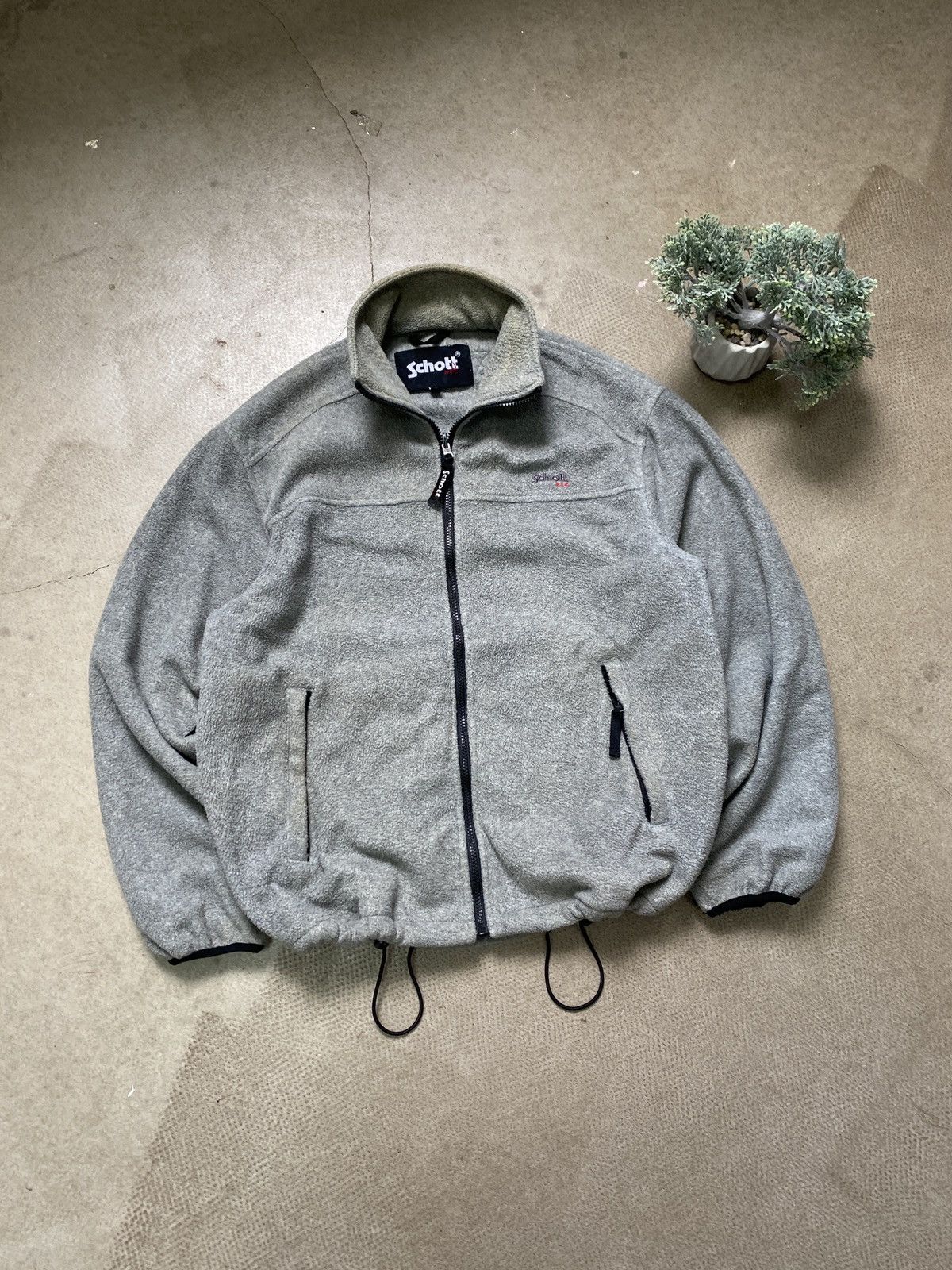 Vintage Vintage Schott NYC 90s Military Utility Fleece Jacket | Grailed