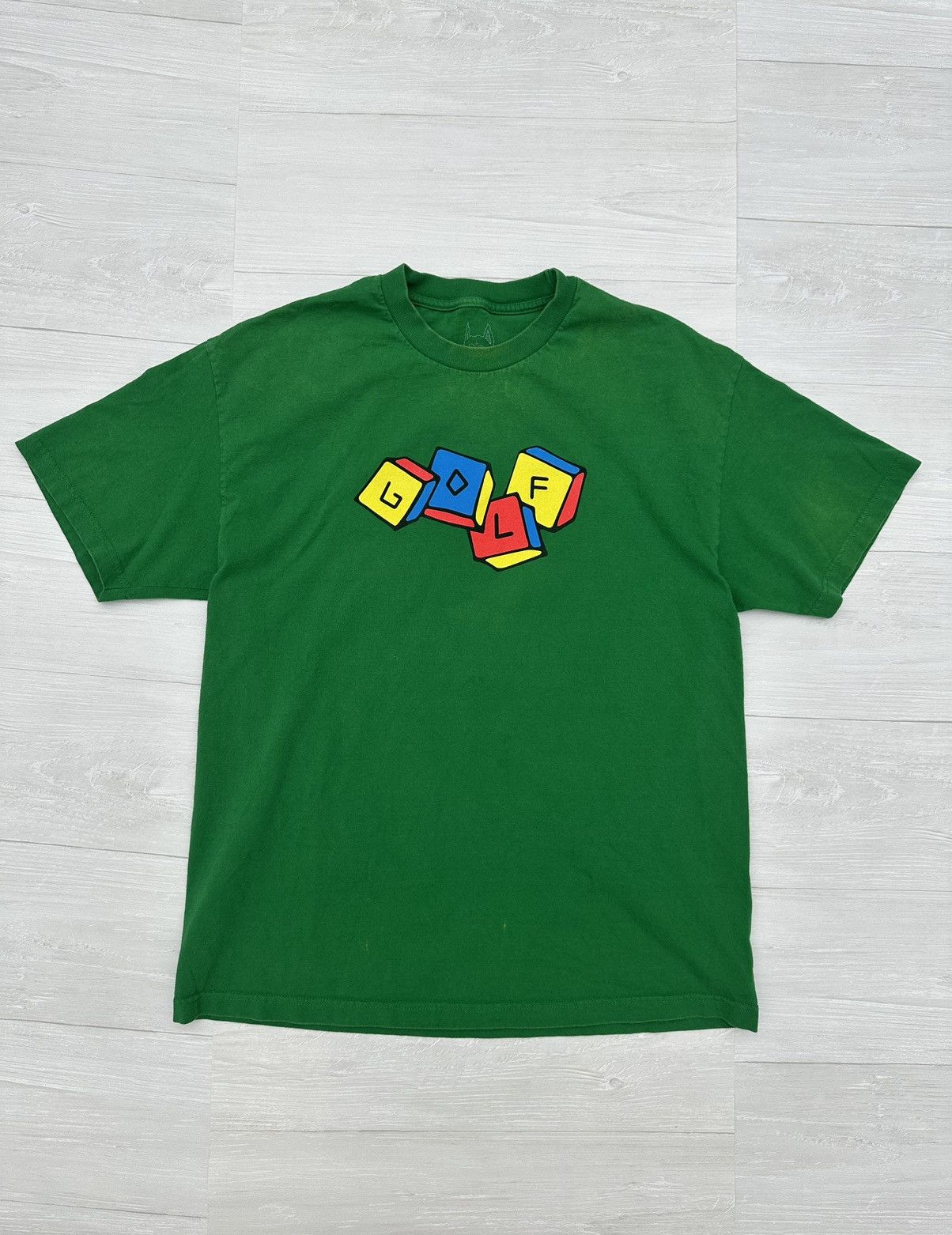 Golf Wang Golf Wang OFWGKTA Green Building Blocks Logo Tee XL | Grailed