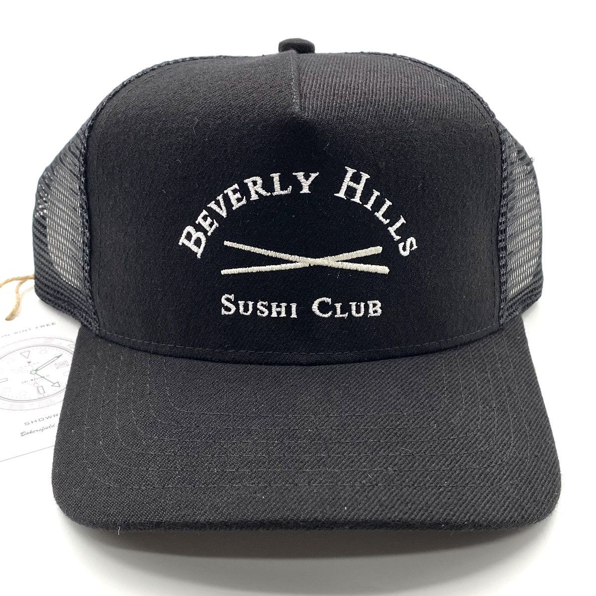 Stampd RARE BEVERLY HILLS SUSHI CLUB BLACK TRUCKER HAT | Grailed
