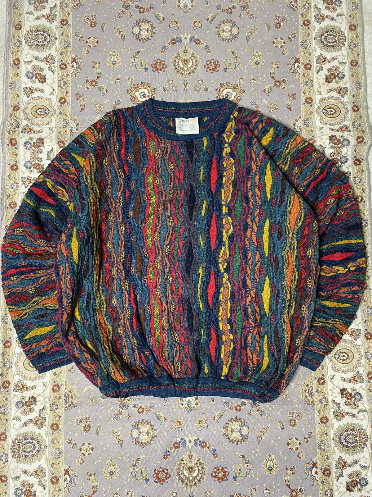 Vintage Vintage 90s Coogi Knit Sweater Rap Notorious Big Rare Hype ...