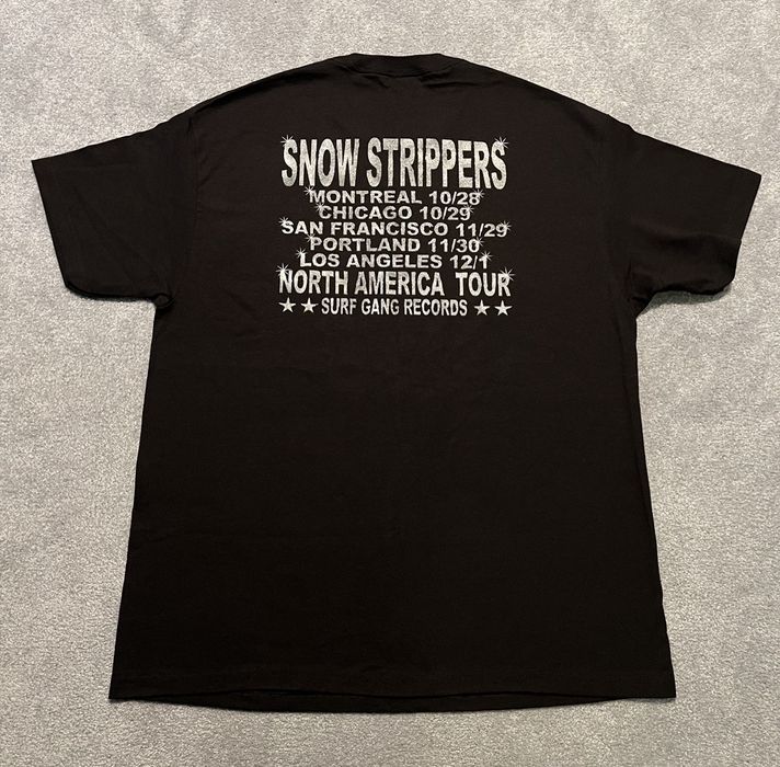 Sad Boys Snow Strippers Live Surf Gang North America Tour Tee Shirt ...