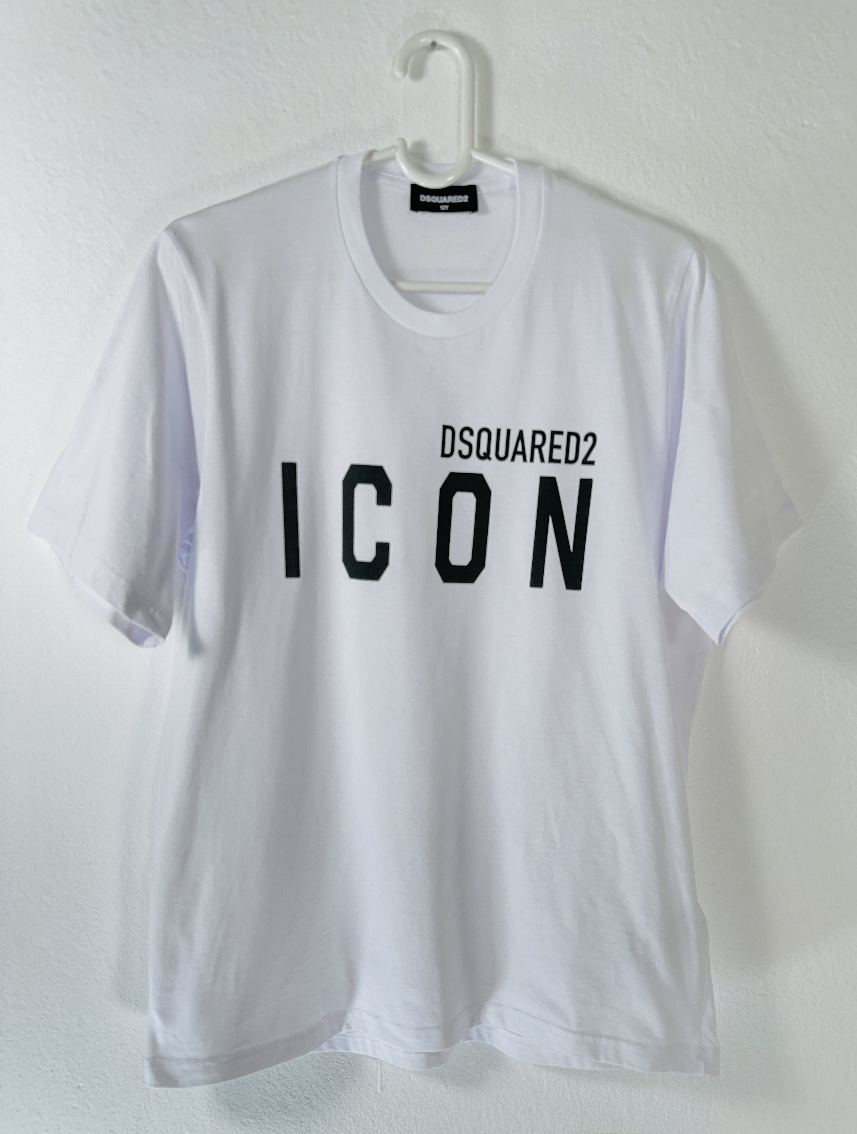 Dsquared2 White Icon Logos T-shirt | Grailed