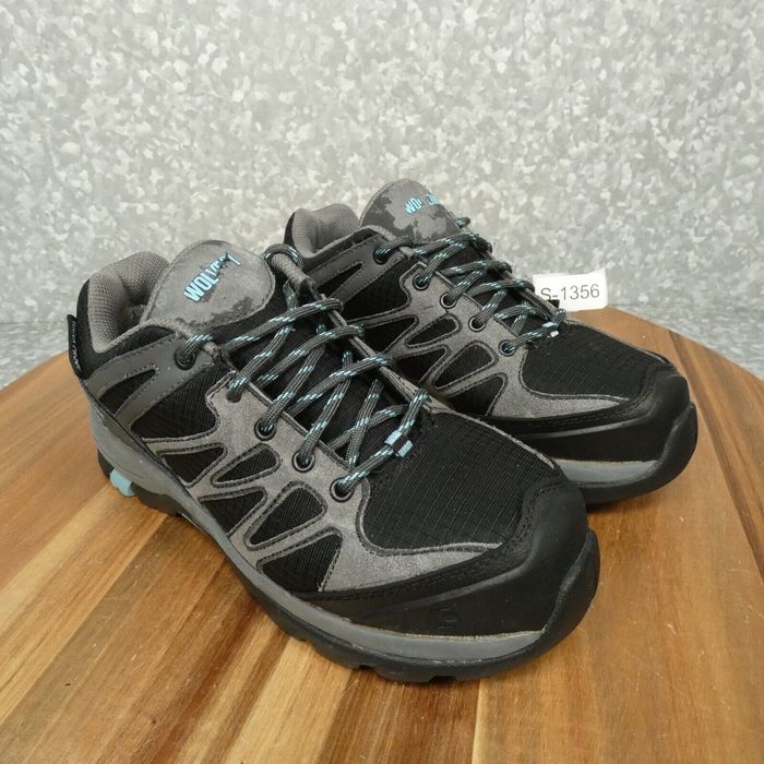 Vintage Wolverine Work Shoe Womens 7M Gray Black Fletcher CarbonMax ...