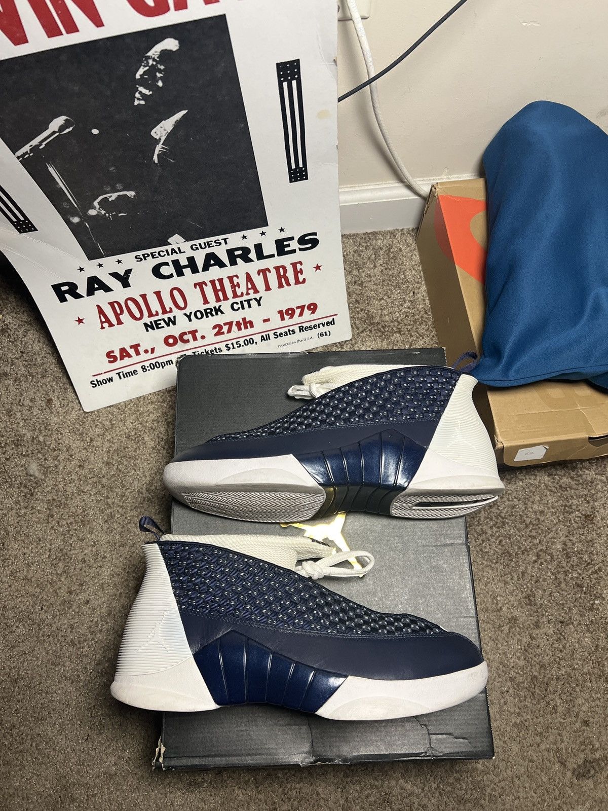 Jordan Brand × Nike Air Jordan 15 Retro Obsidian Blue | Grailed