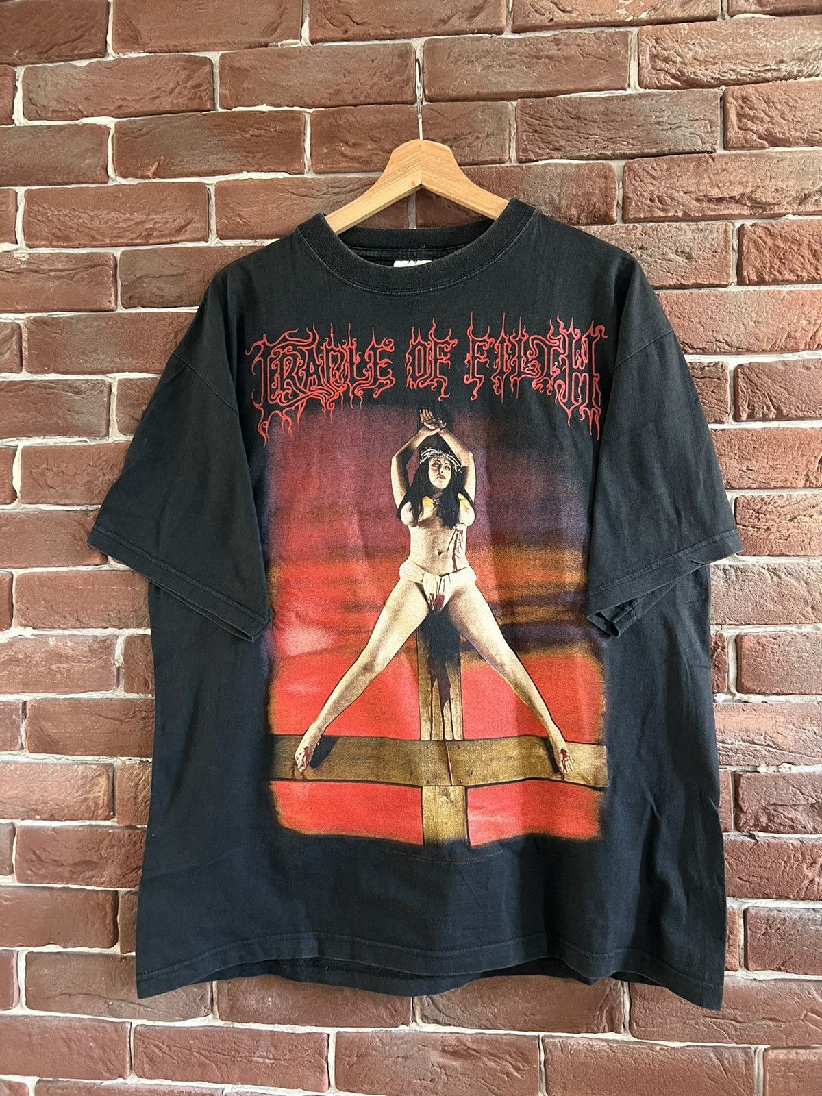 Band Tees × Very Rare × Vintage Rare Vintage 90s Cradle of Filth Desire Me Metal Band Tshirt ...