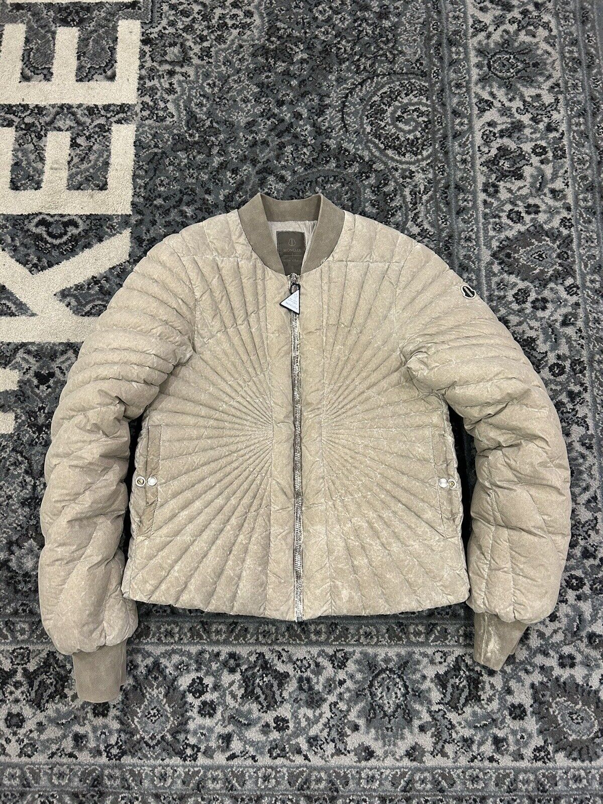Moncler × Rick Owens Rick Owens X Moncler RADIANCE Flight Jacket - Tan ...