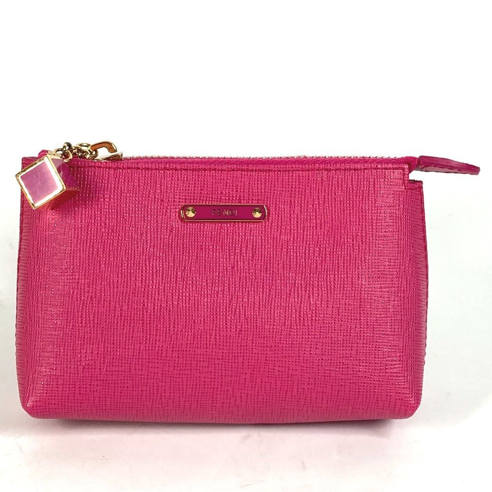 Fendi Fendi Logo Make-Up Bag Cosmetic Pouch Leather Women | Grailed