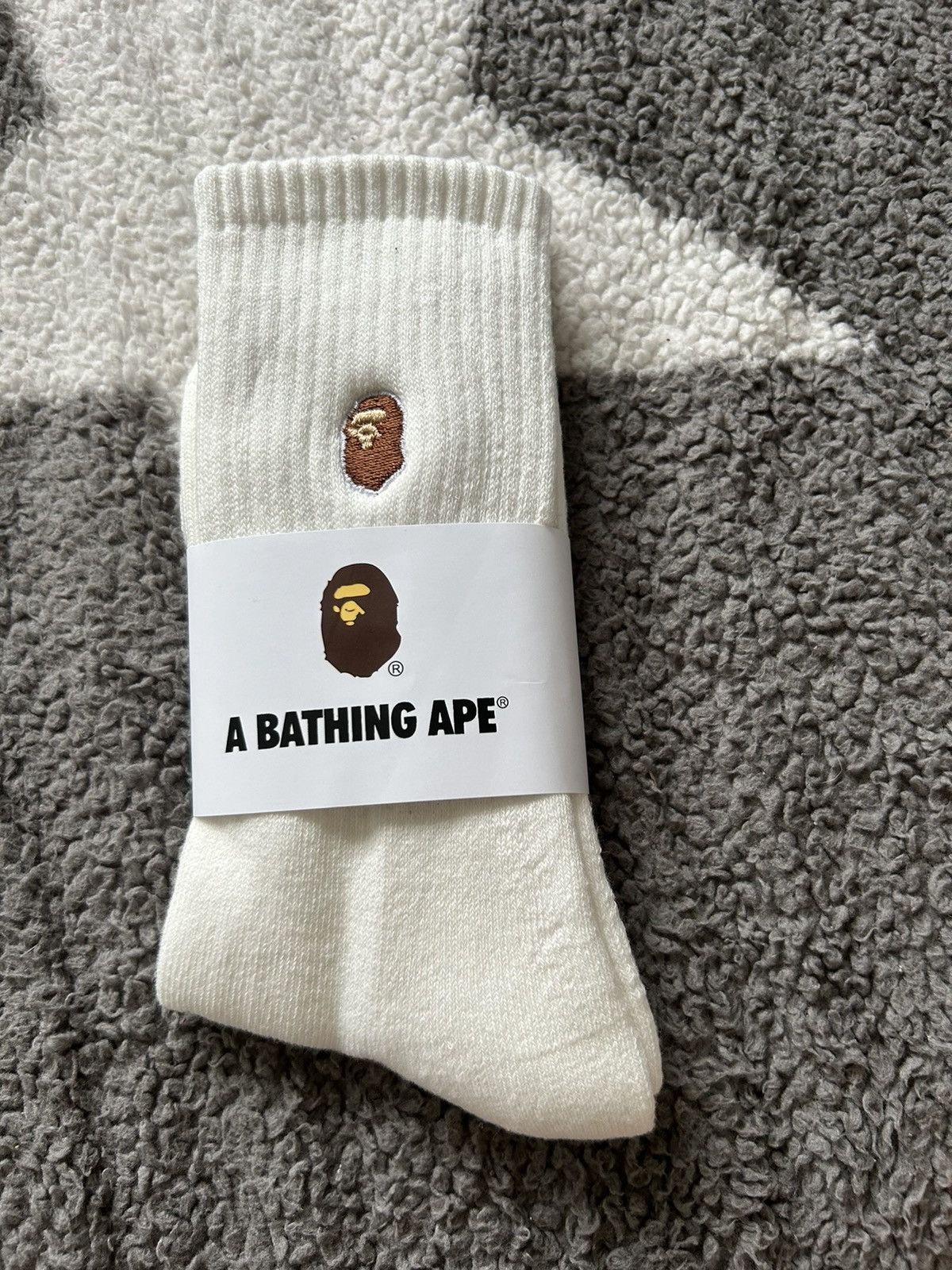 Bape Bape socks- White | Grailed