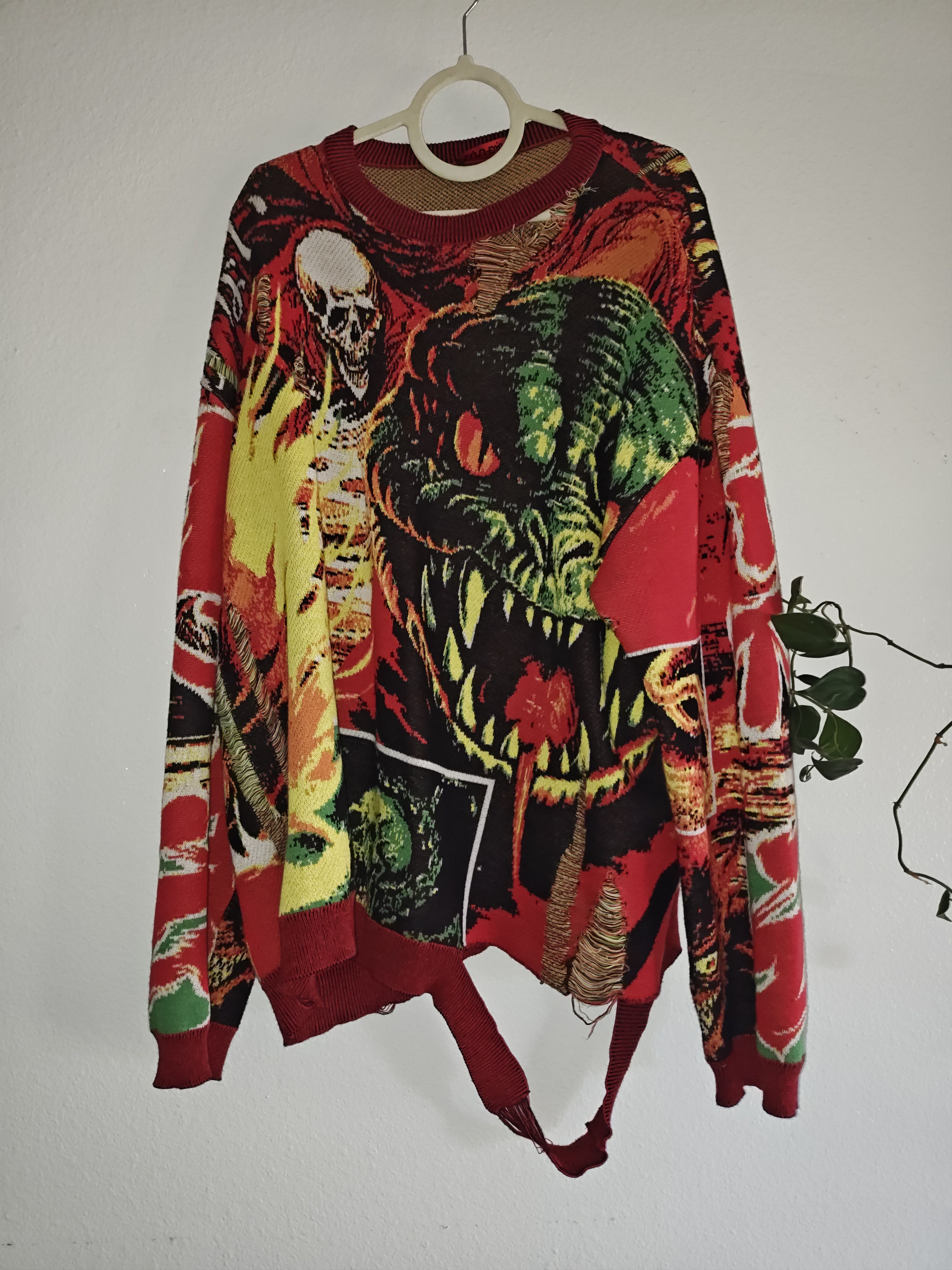 LUU DAN LUU DAN Multicolor Misfit Jacquard Sweater | Grailed