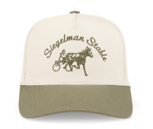Siegelman Stable Siegelman Stable: Taupe and Ivory Snapback hat | Grailed