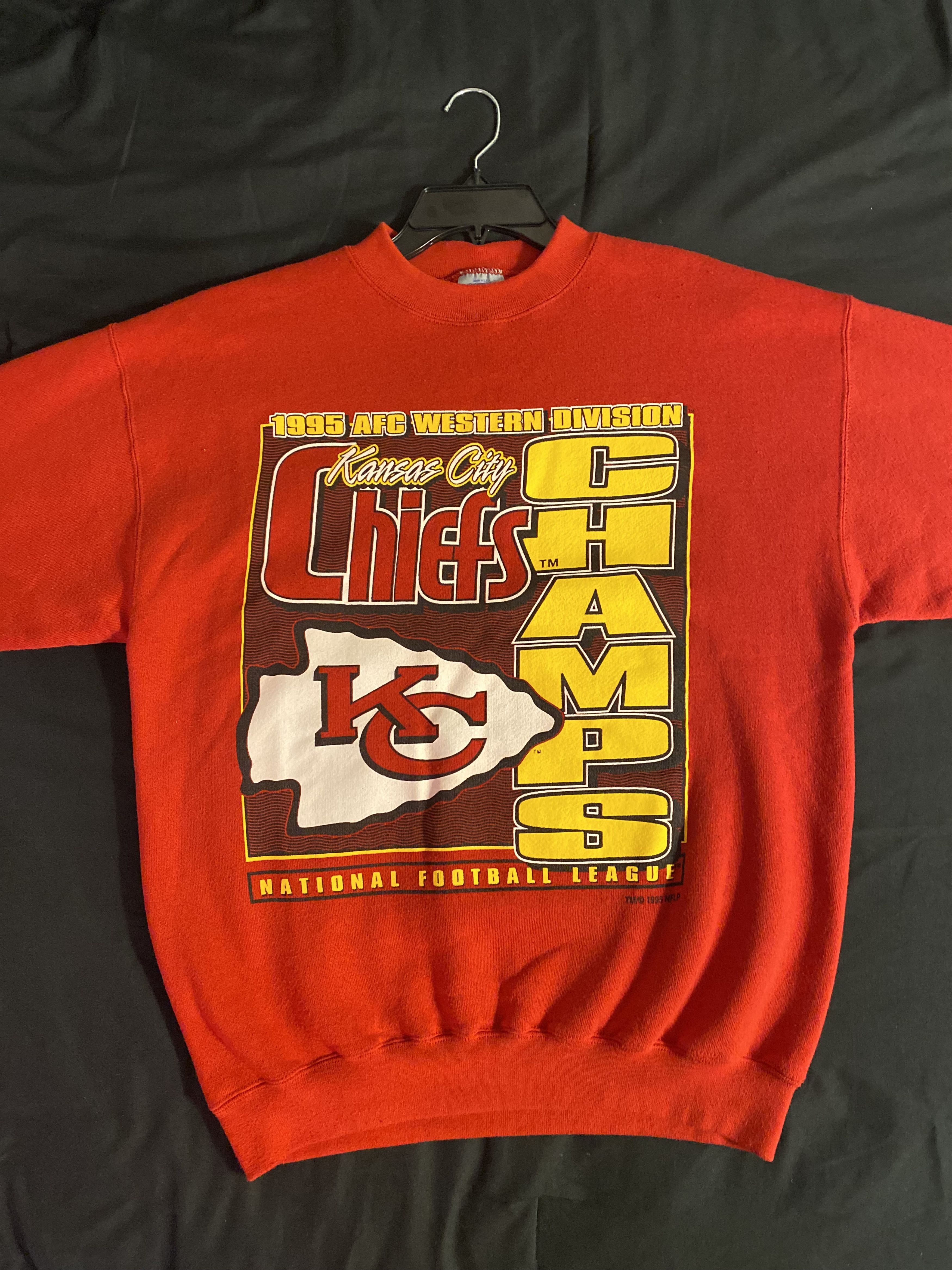 Logo 7 LOGO 7 Kansas City Chiefs '95 AFC Champs Crewneck | Grailed