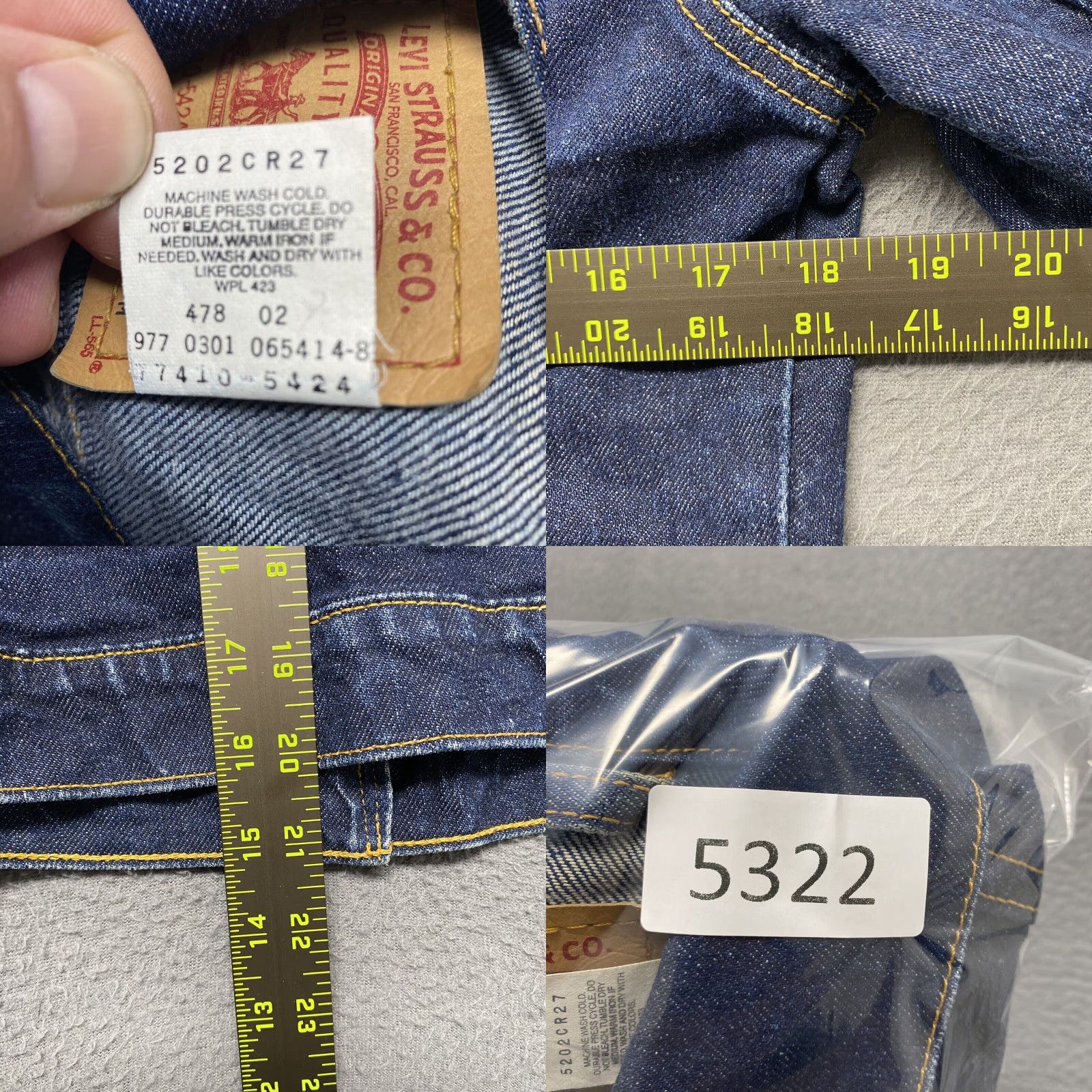 Levi's Levis Girls Trucker Jacket Medium Blue Vintage Grunge Y2K Style ...