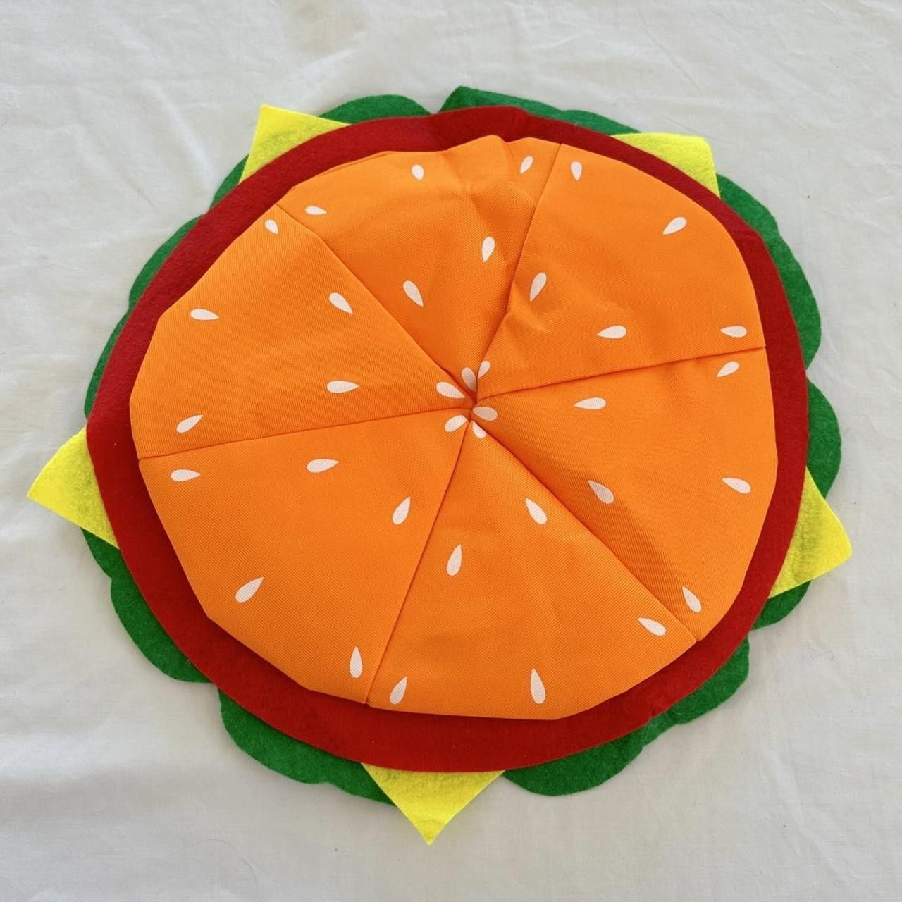 Vintage Colorful woolfelt funky cheese cute kawaii hamburger burger ...