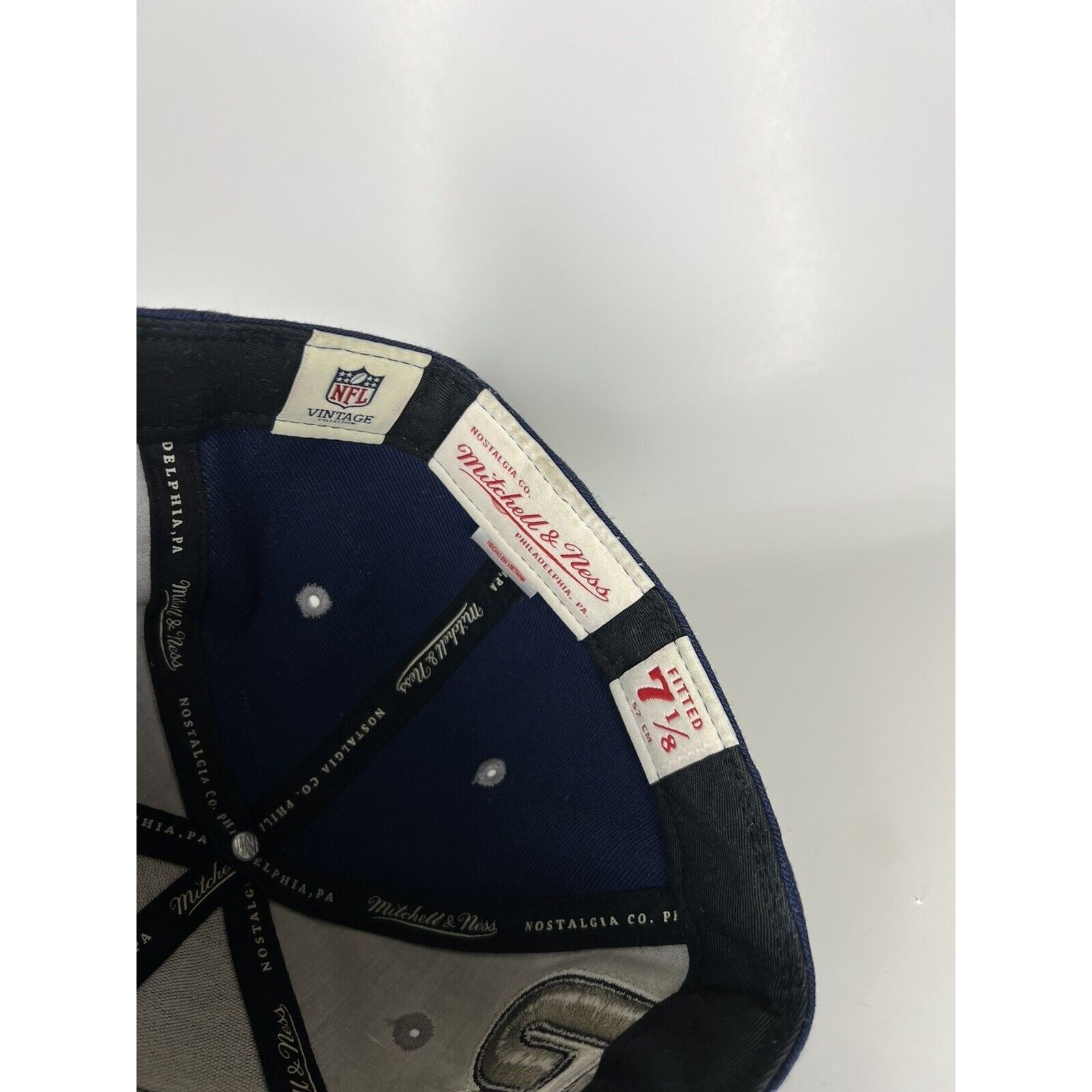 Mitchell & Ness Vintage Dallas Cowboys Fitted Hat Cap Size 7 1/8 ...