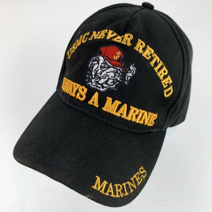 Vintage USMC Never Retired Always A Marine Ball Cap Hat Adjustable ...