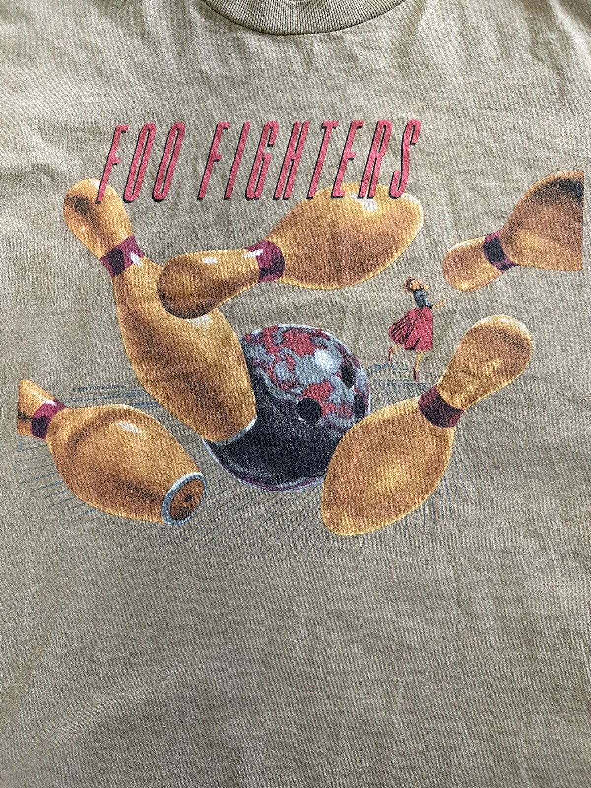 Vintage Foo Fighters 1996 Tour Shirt - Bowling Pins | Grailed