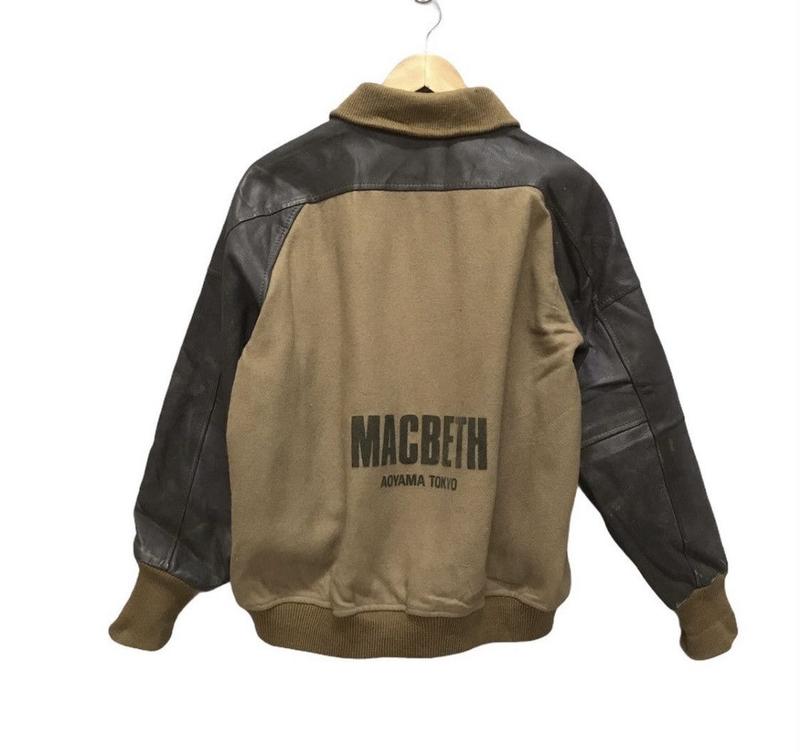 Macbeth Vintage Macbeth Aoyama varsity jacket leather sleeve | Grailed