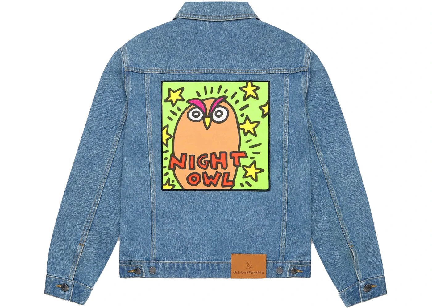 Octobers Very Own OVO x Keith Haring Denim Trucker Jacket Washed Indigo ...