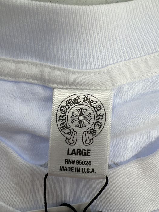 Chrome Hearts Chrome Hearts White Plus Cross White T-Shirt | Grailed
