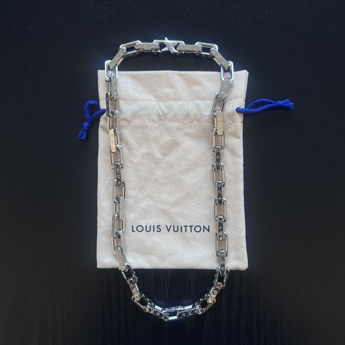Louis Vuitton × Luxury × Rare Louis Vuitton Monogram Chain Necklace ...