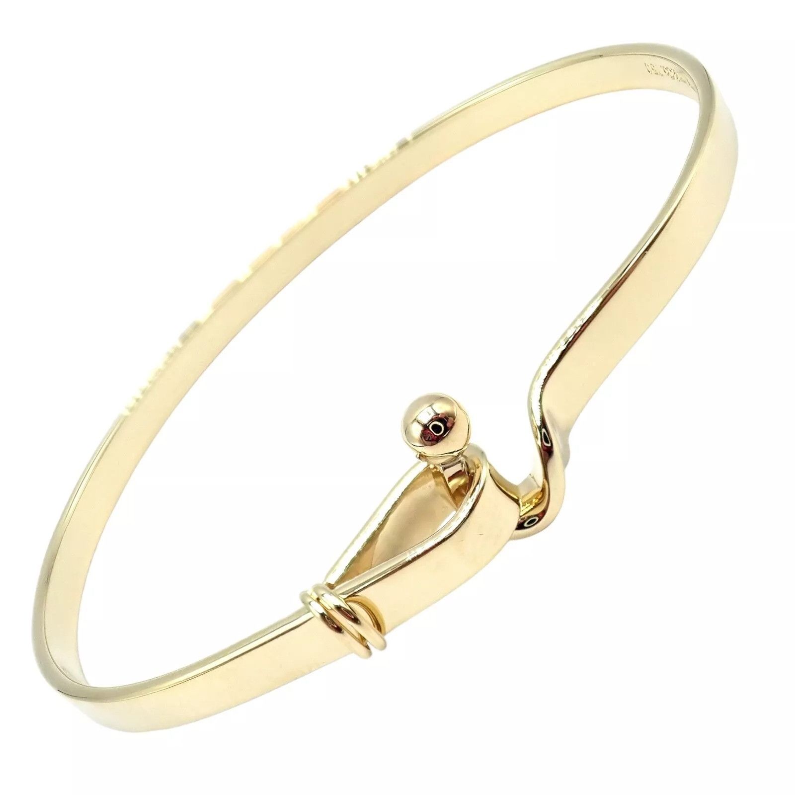 Tiffany & Co. Tiffany & Co. 18k Yellow Gold Hook Eye Bangle Bracelet ...