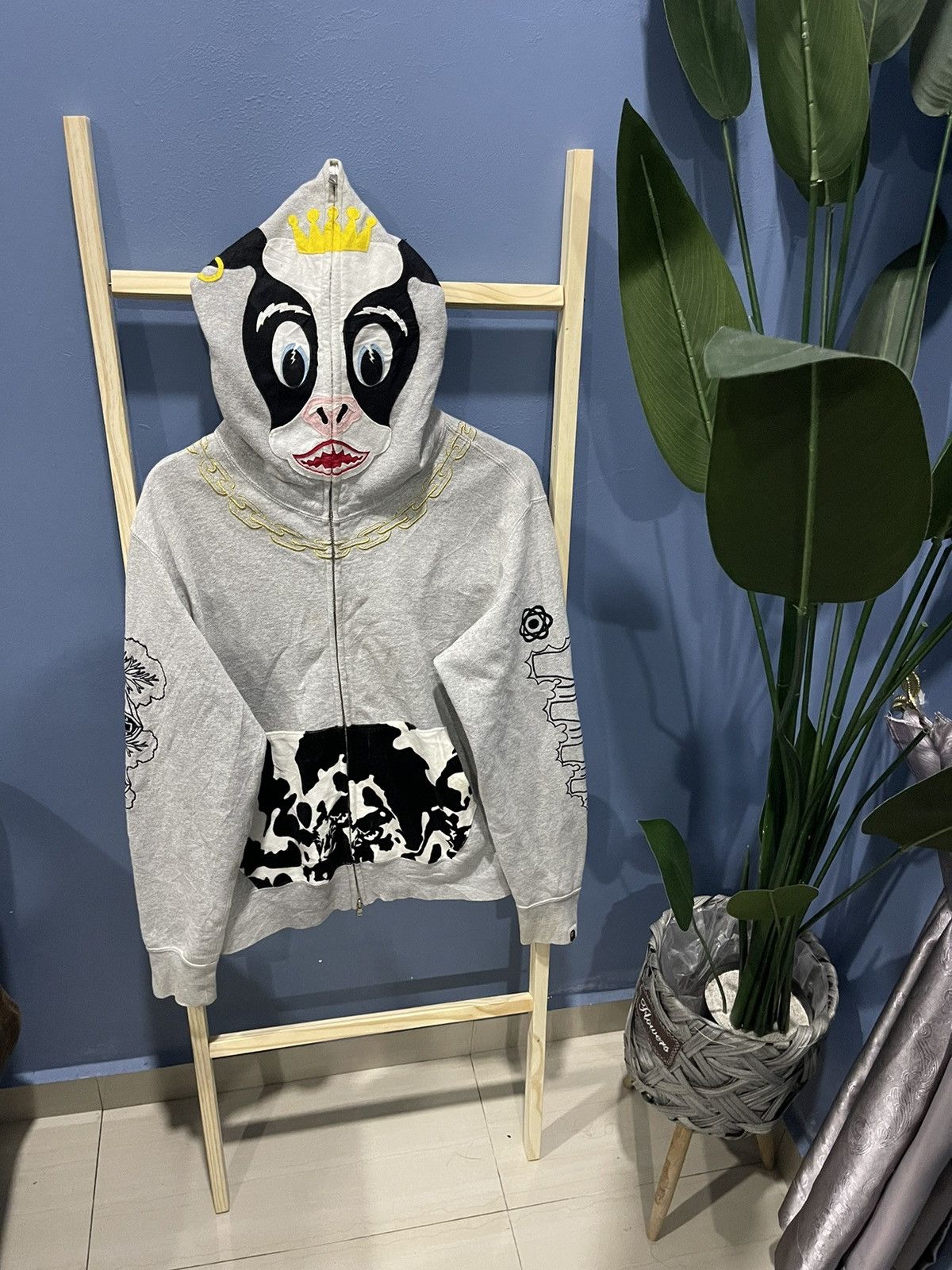 Bape Cow Full Zip Hoodie | Grailed