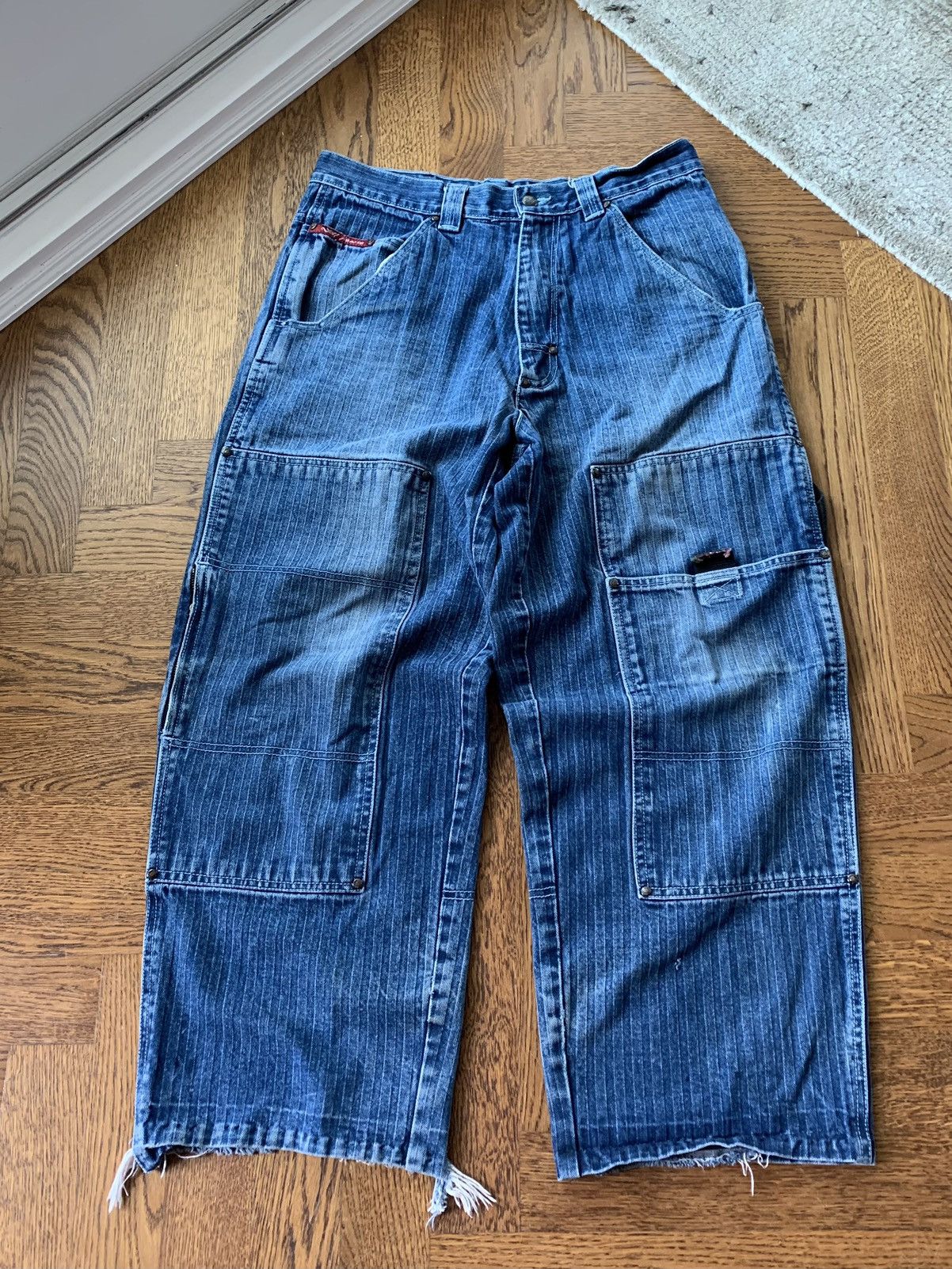 Vintage 90s DELF NY Doubleknee Cargo Hickory Heavy Utility Jeans USA ...