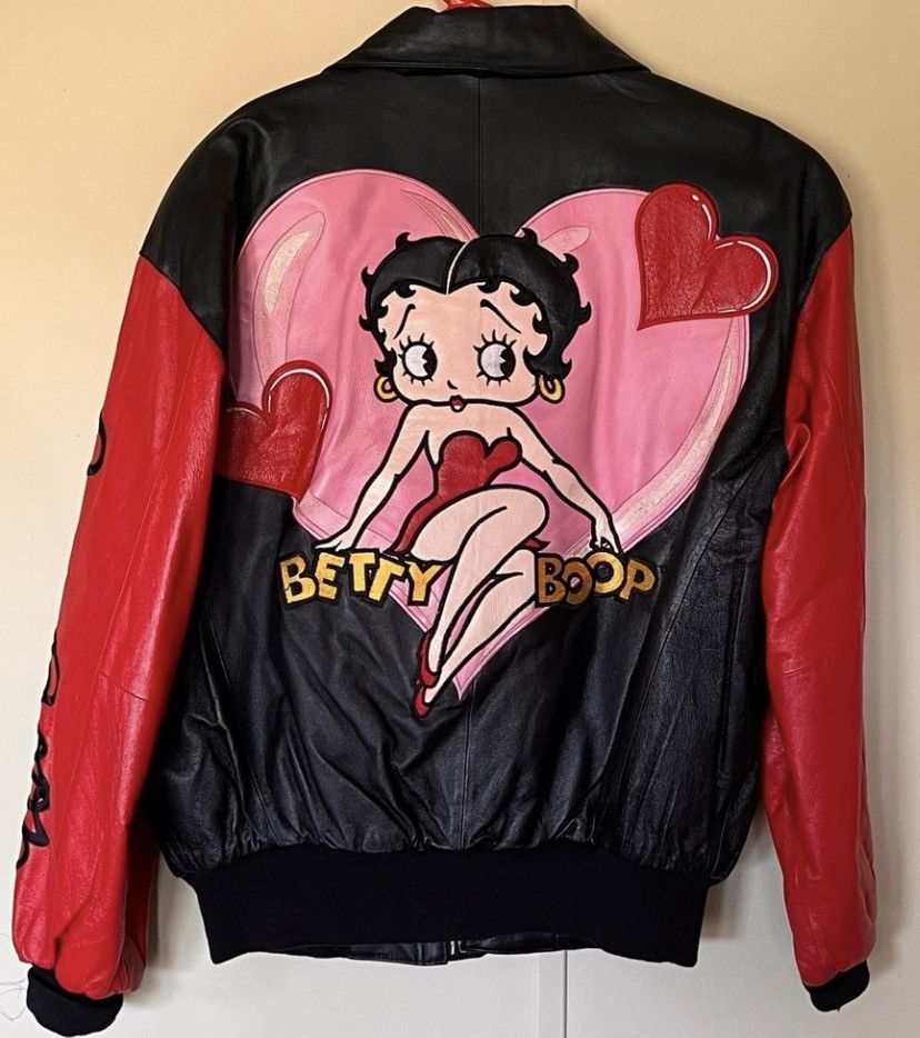 Excelled × Vintage Vintage Betty Boop Leather Bomber Jacket | Grailed